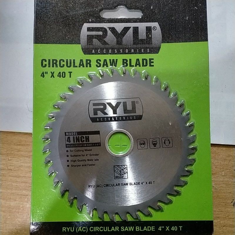 Jual RYU SAW BLADE 4"X40T/MATA GERGAJI KAYU GERGAJI 4" | Shopee Indonesia