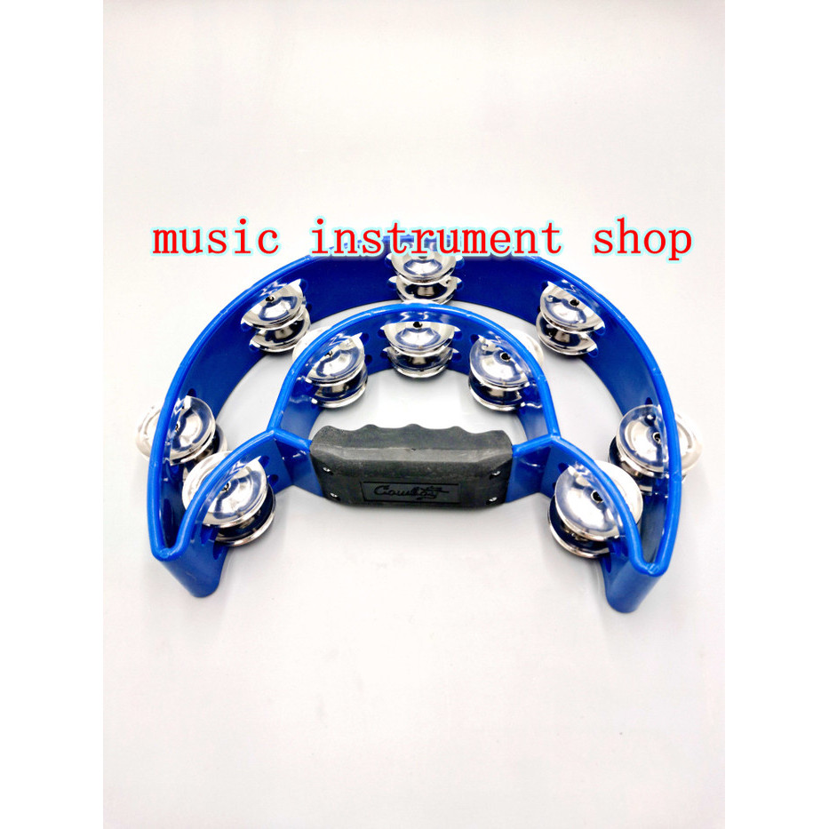 Jual tamborin Cowboy double ring kecrekan tamborine tambourine - Biru ...