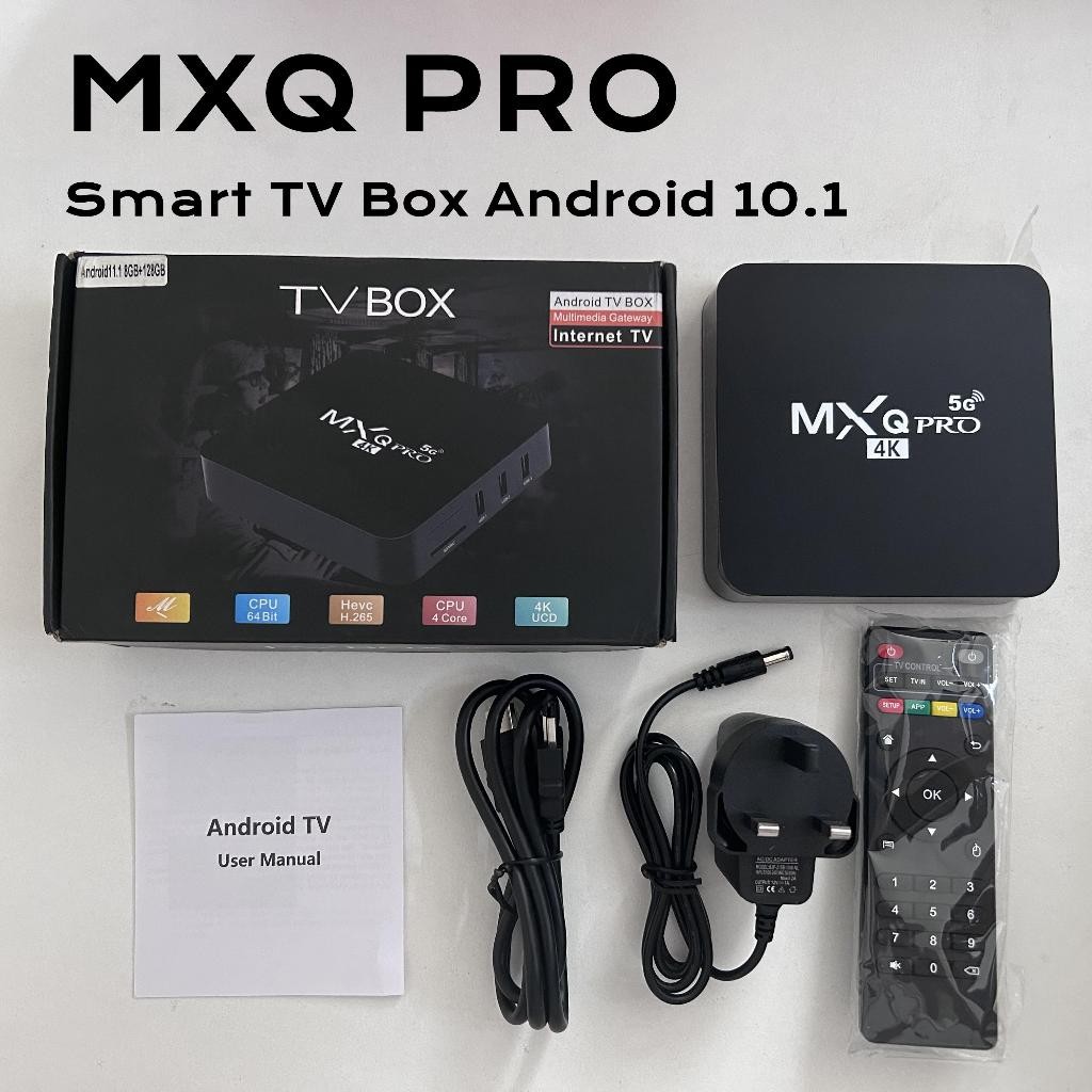 Jual MXQ Pro TV BOX Android 10.1 smart Set Top Box 4K 4GB+64GB Media Player indihome | Shopee ...