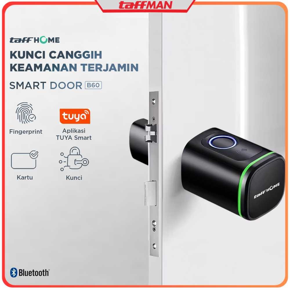 Jual TM - TAFFHOME Smart Door Lock Fingerprint Smart App Unlocking Tuya ...
