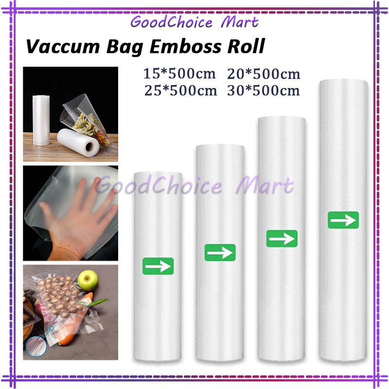 Jual Vacuum Bag Roll / Plastik Vacuum Emboss Roll 5 Meter / Plastik ...