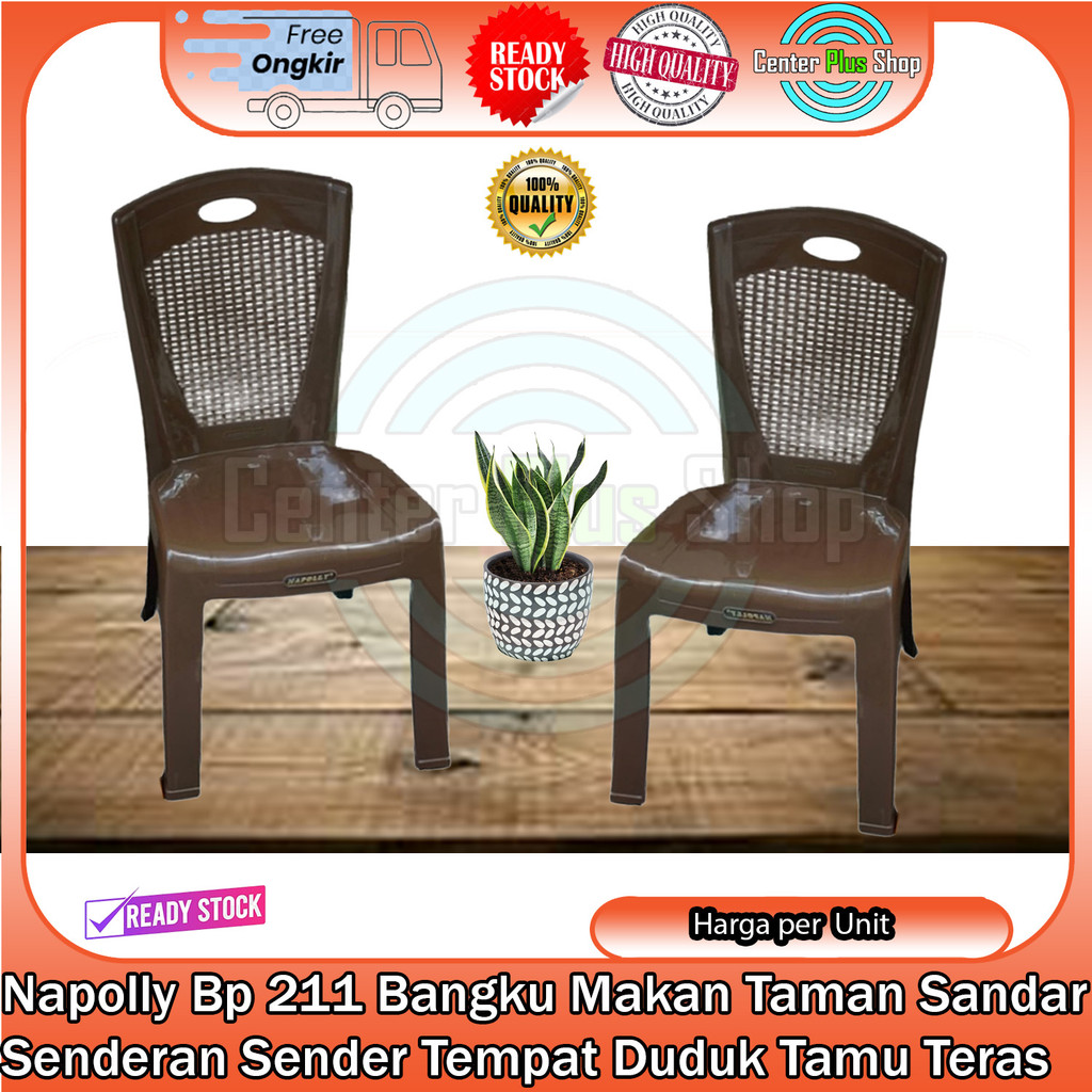 Jual Napolly Bp 211 Bangku Makan Stool Garden PET Taman Sandaran Outdoor Indoor Senderan Sender ...