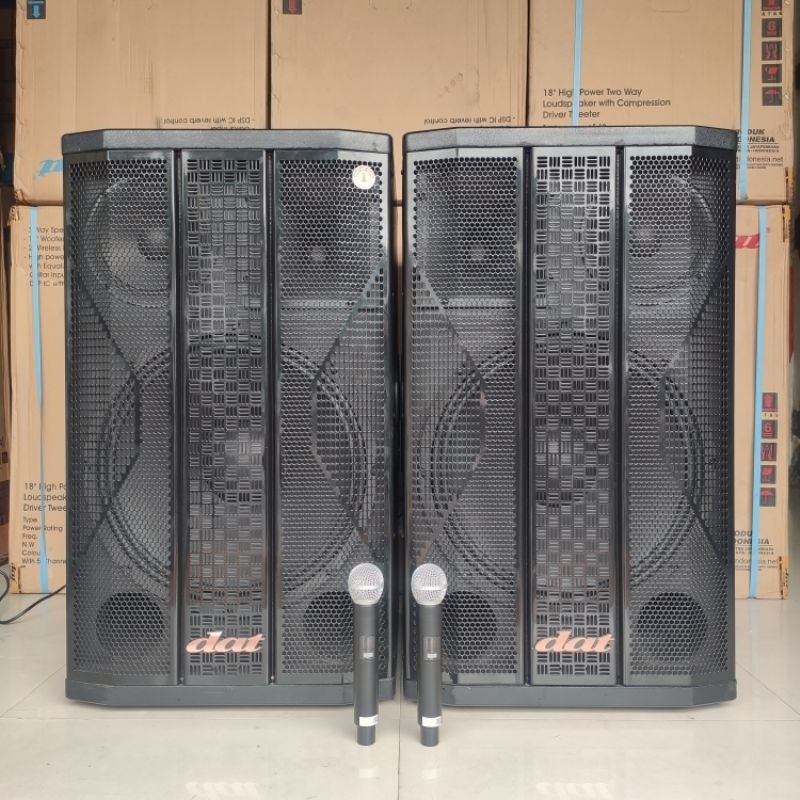 Jual Speaker Aktif pasif DAT F18 18 Inch paket karaoke aktiv pasiv f 18 ...