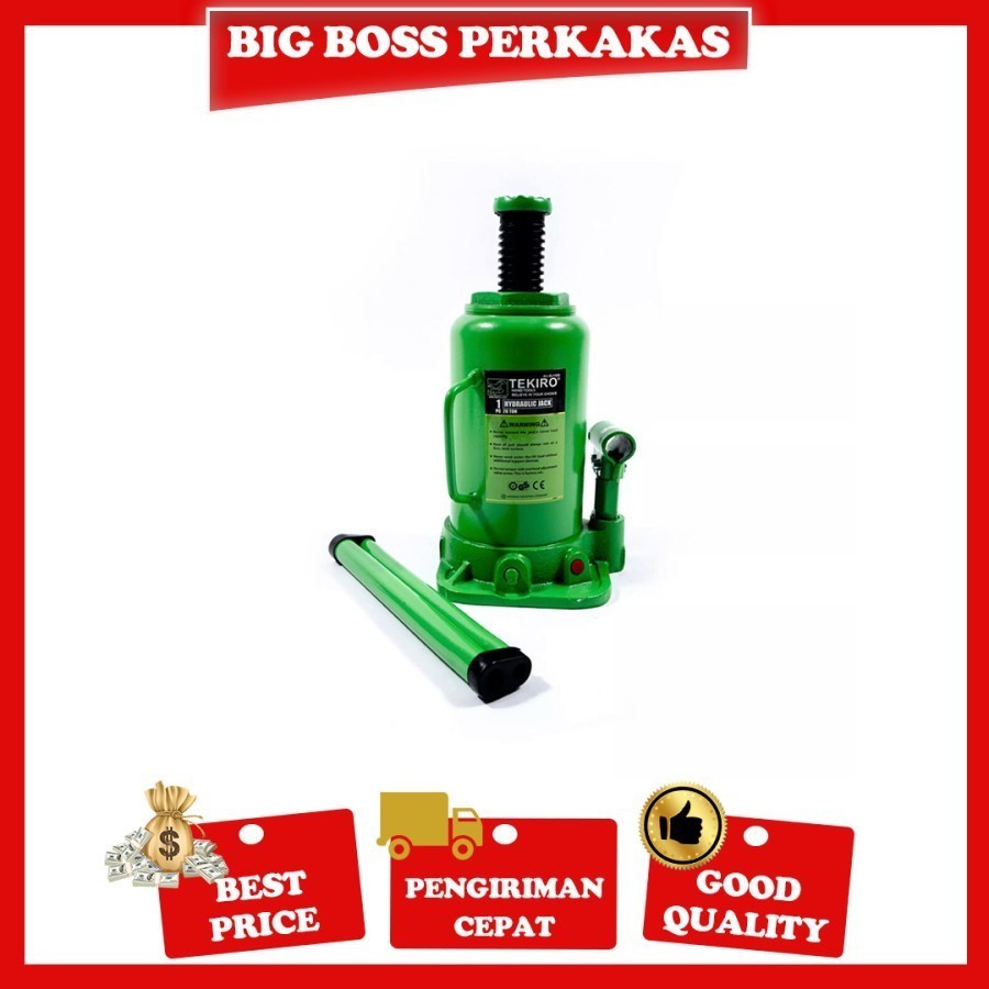 Jual TEKIRO dongkrak botol 20 ton "HYDRAULIC BOTTLE JACK" AU-BJ1914 ...