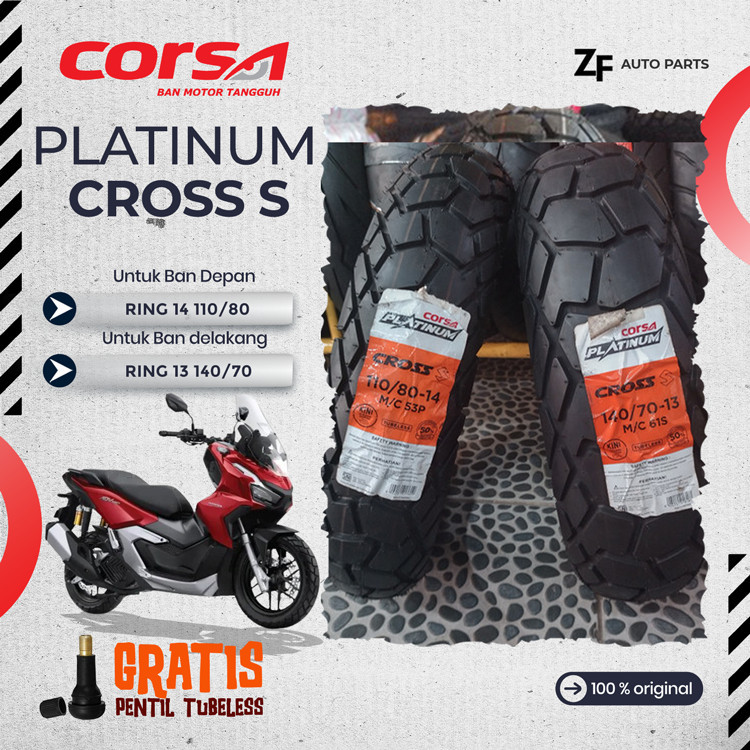 Jual SEPASANG / SATUAN BAN MOTOR ADV 160 CORSA CROSS S RING 14 & RING ...