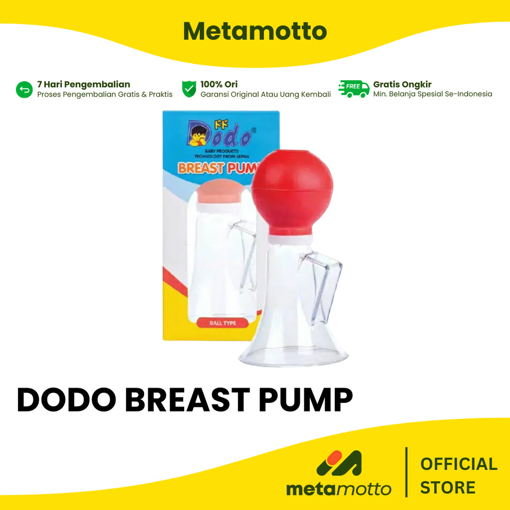 Jual DODO Breast Pump Pompa Asi Manual Kop Ball Type - Metamotto ...