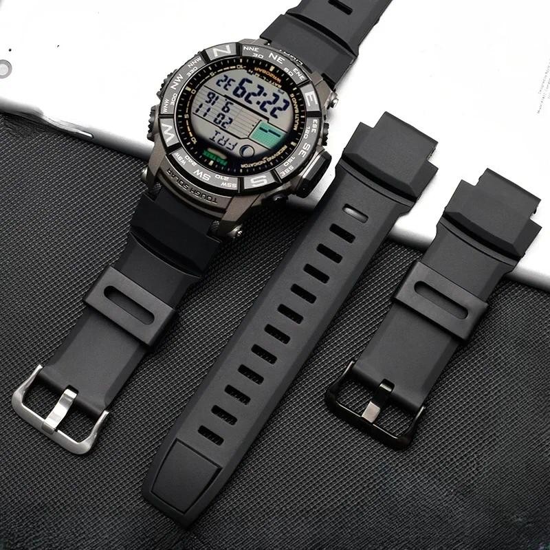 Jual Silicone Watch Strap for Casio G-shock Watchband Protrek PRG-500 ...