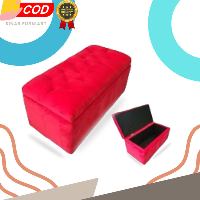 Jual READY -OSCAR KULIT - SOFA BENCH BOX MINIMALIS / BOX STORAGE ...