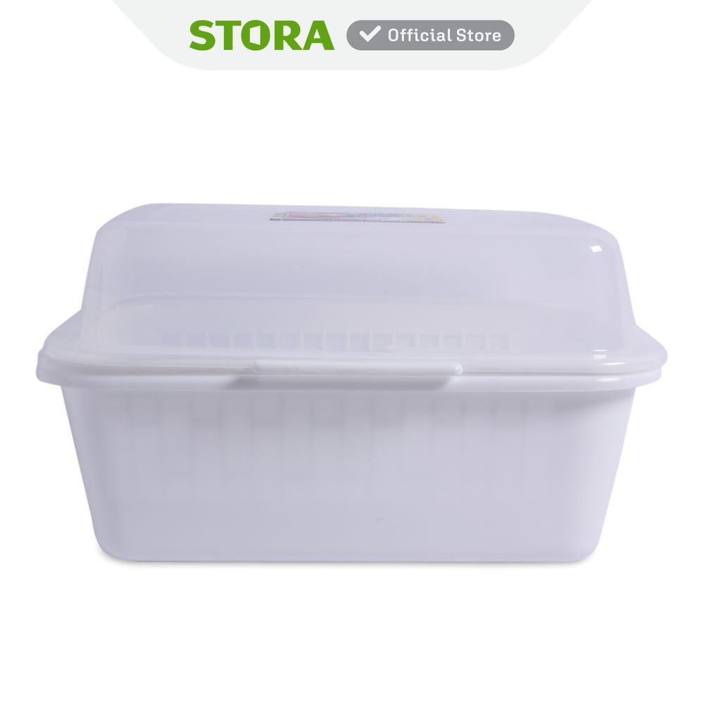 Jual Stora Rak Piring Dengan Tutup Dish Rack Tempat Peralatan Makan ...