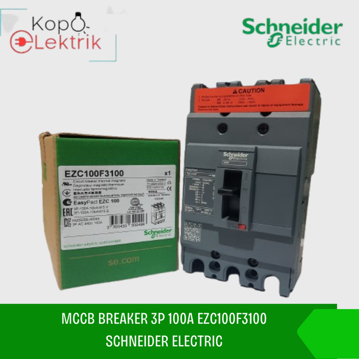 Jual MCCB Breaker 3P 15A 20A 25A 40A 50A 60A 80 100A Schneider Original | Shopee Indonesia