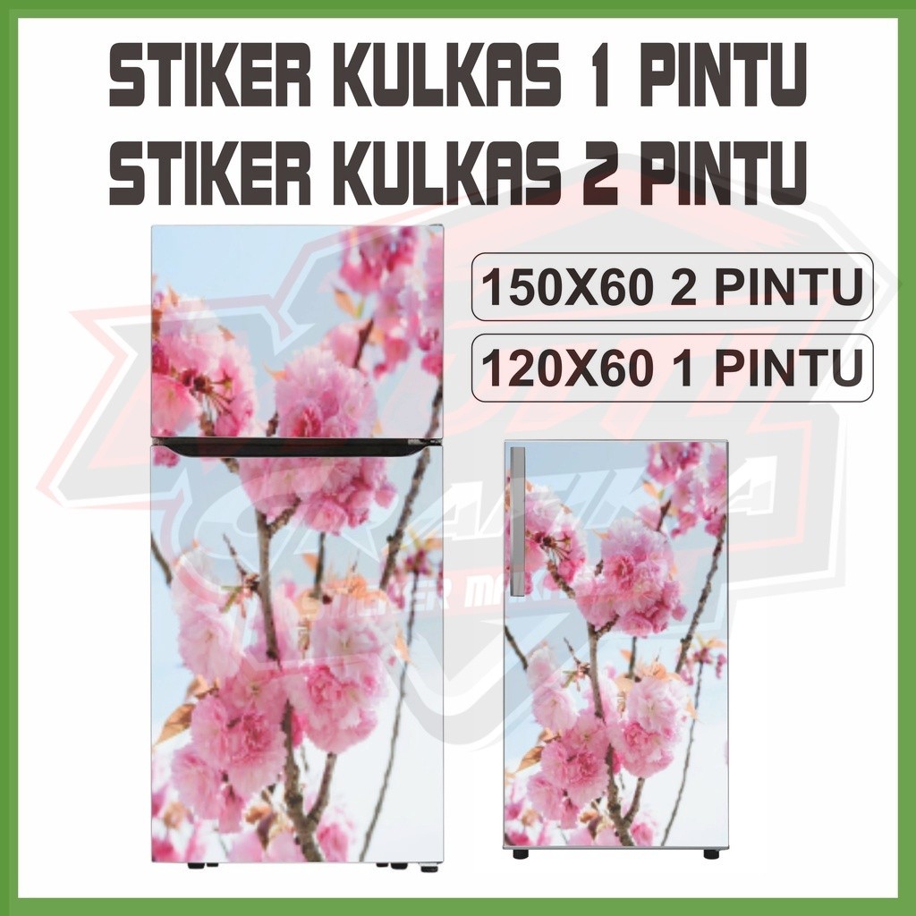Jual Stiker Kulkas 1 Pintu dan Sticker 2 Pintu Full Body Motif Varian ...