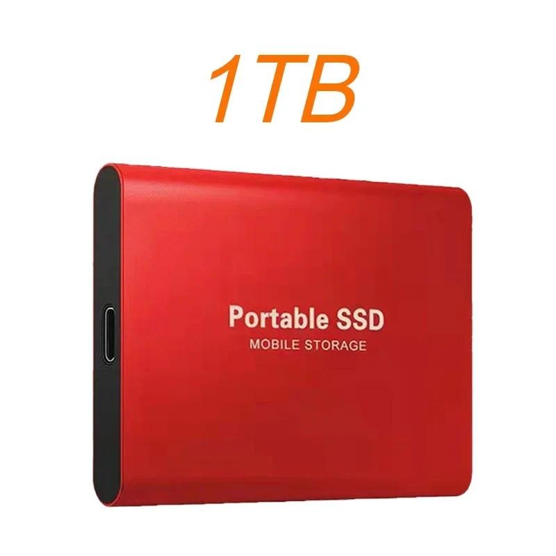 Jual Portable SSD 1TB 2TB High Speed External Hard Drive USB3.1 Type-C Interface Hard Disk Solid ...