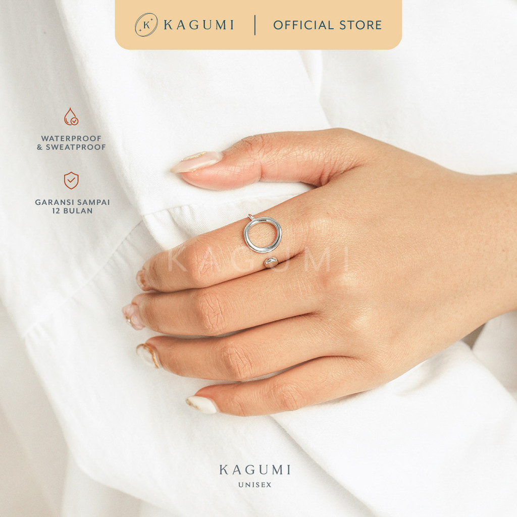 Jual KAGUMI Everlast - Jodie Silver Ring | Cincin Simple Adjustable ...