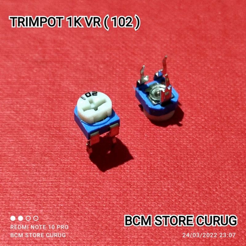 Jual Trimpot 1k Potensio 1k VR 102 Variable Resistor Potensiometer 1K ...