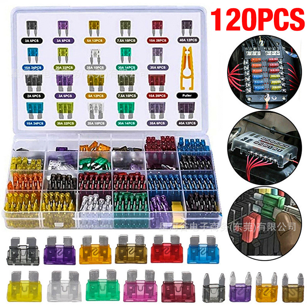 Jual 120 Set Sekring Mobil Motor Auto Blade Type Car Fuses Universal ...