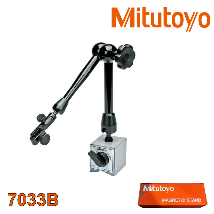 Jual Magnetic Stand MITUTOYO 7033B Stang Magnet Dial Indikator Dudukan Flexible Universal Magnet ...