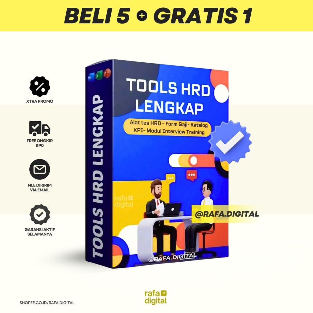 Jual Paket Lengkap Tools HRD dan GA Terlengkap + SOP HRD + Form Tabel Gaji + Modul Interview ...