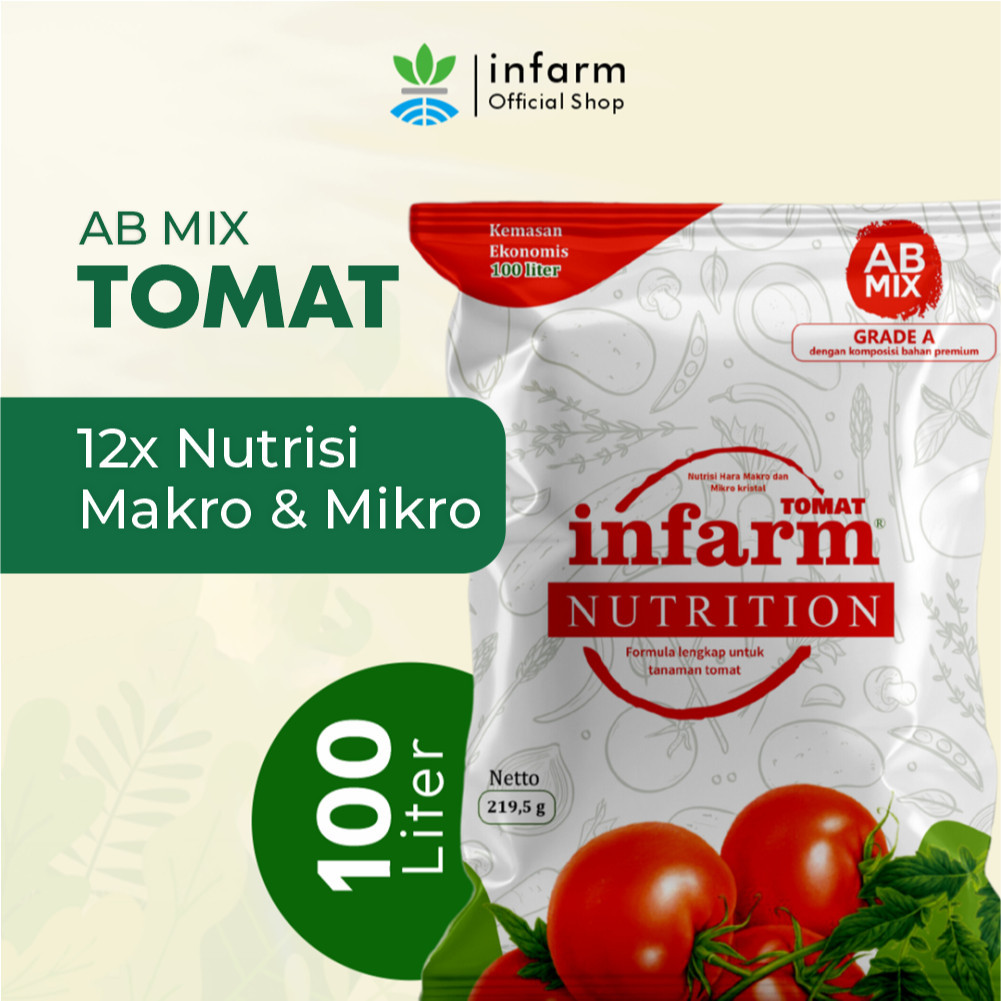 Jual INFARM - Nutrisi AB Mix Tomat Pupuk Konvensional Tanah dan ...