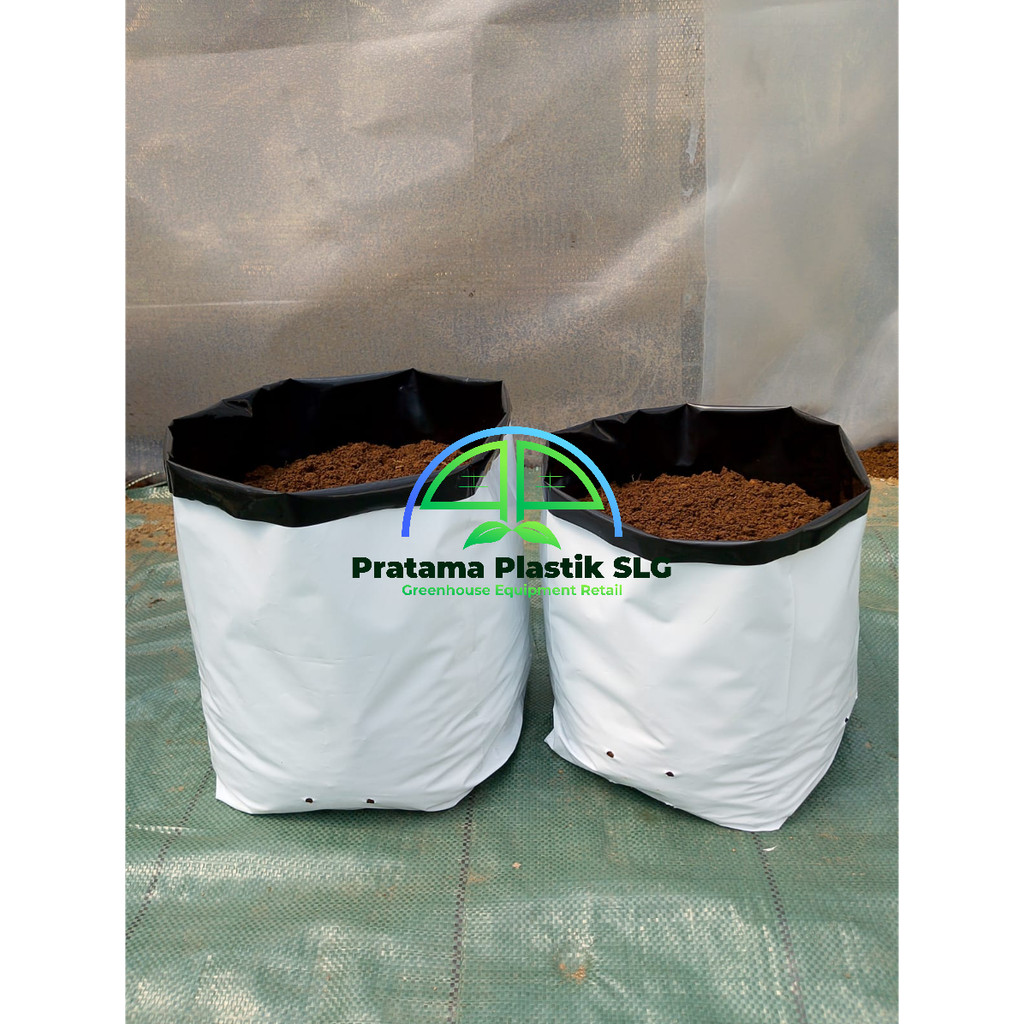 Jual Polybag Putih Dual Layer Dalam Hitam Luar Putih 35x35 | Shopee ...