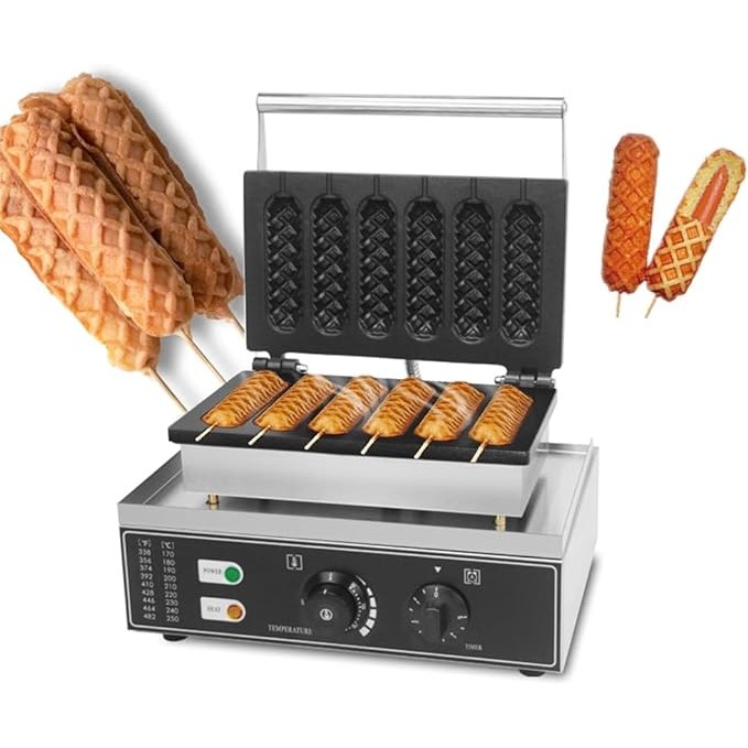 Jual Commercial electric muffin waffle hot dog machine Crispy corn hot ...