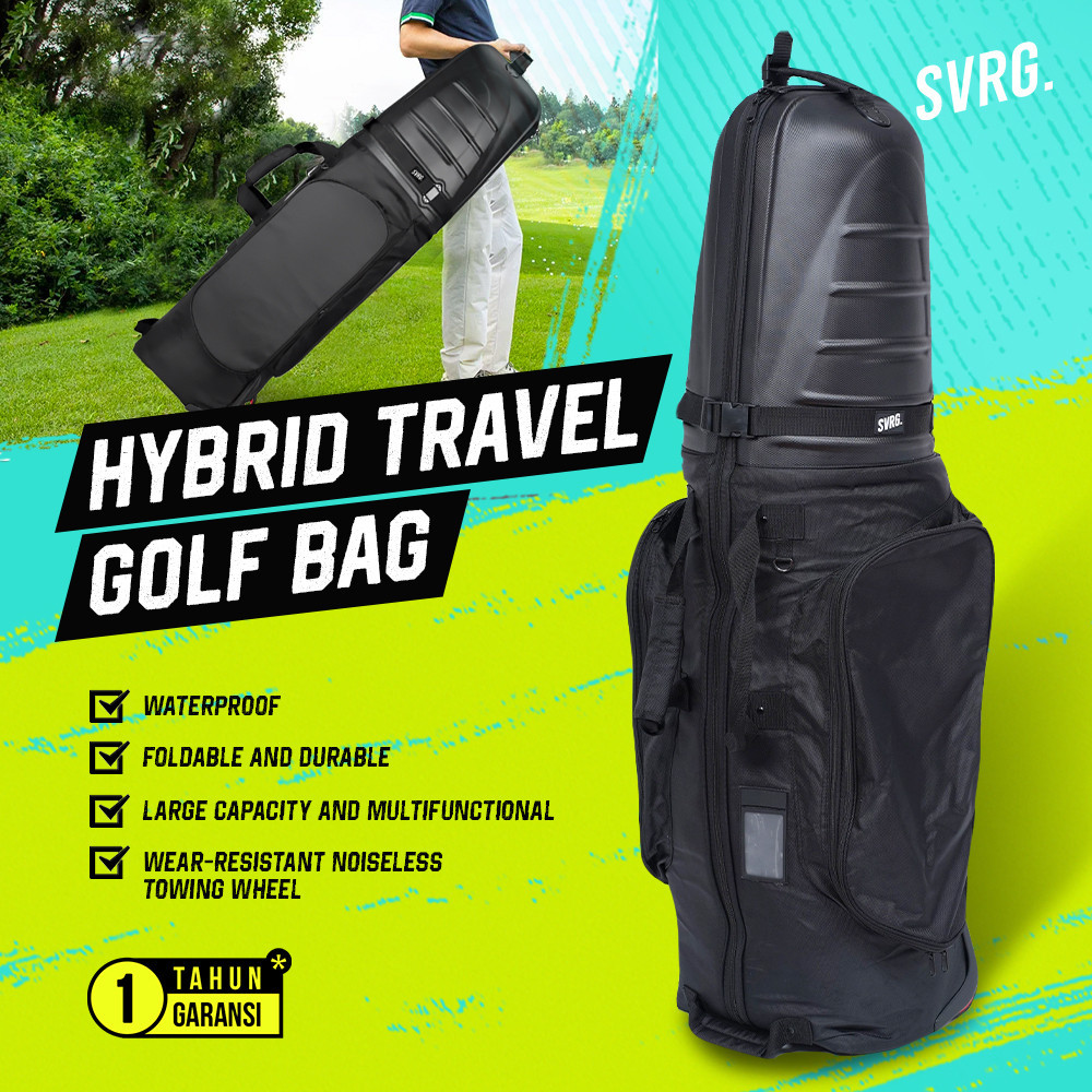 Jual Hybrid Travel Golf Bag SVRG With Top Hard PVC - Tas Golf ...
