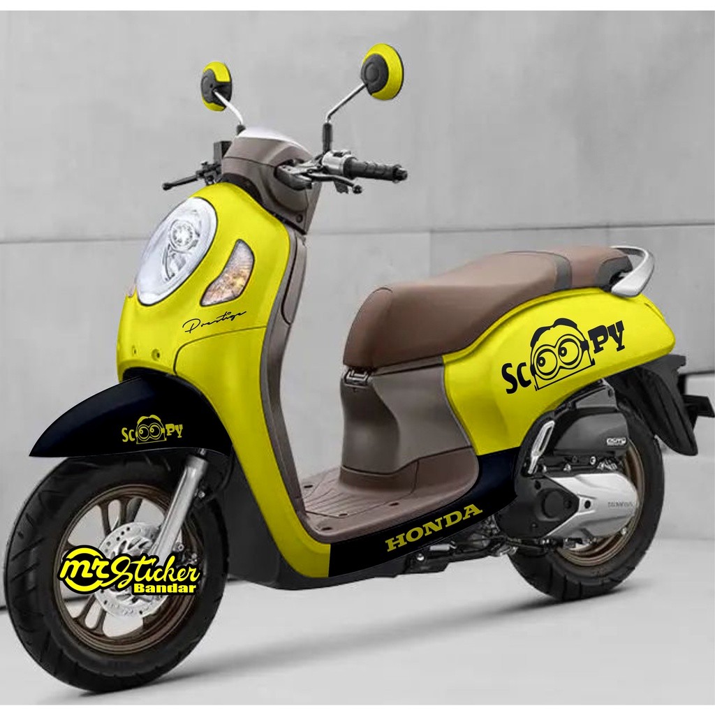 Jual Decal sticker scoopy full body FI scopy Karbu stiker scoopy terbaru free desain minion ...