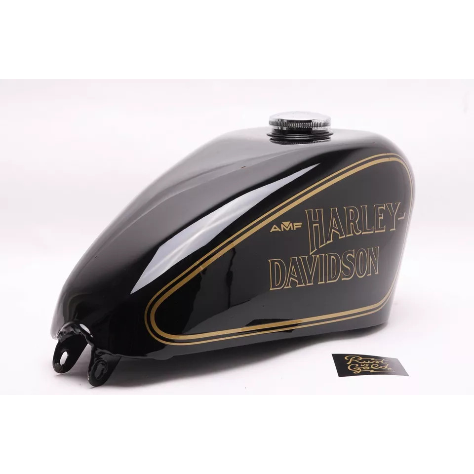 Jual FREE CUSTOM DESAIN Decal Sticker Vintage 1976 AMF Harley-Davidson ...