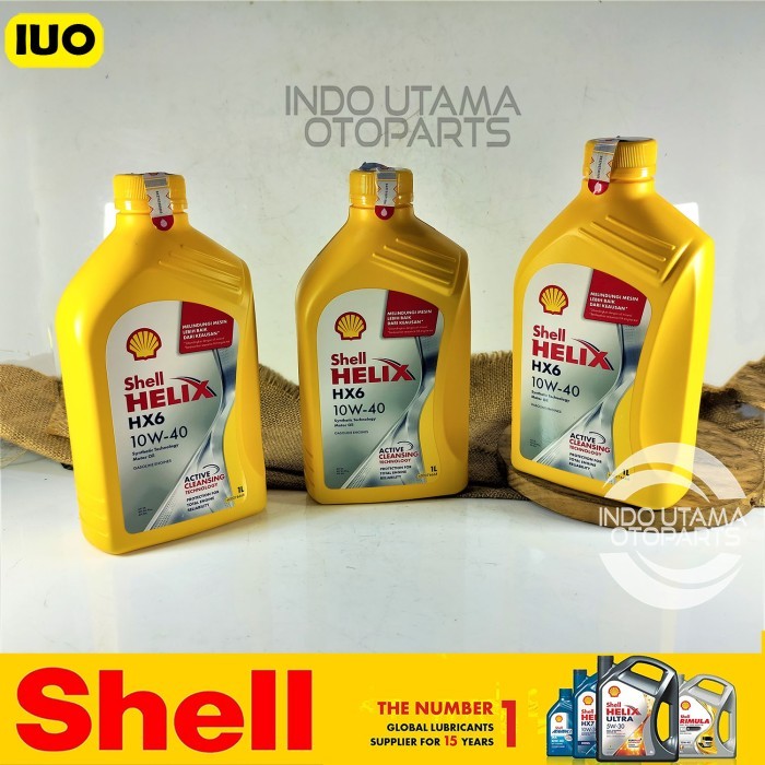 Jual Sap Oli Mesin SHELL Helix HX6 10W40 Original Synthetic API SN PLUS 1 Liter | Shopee Indonesia