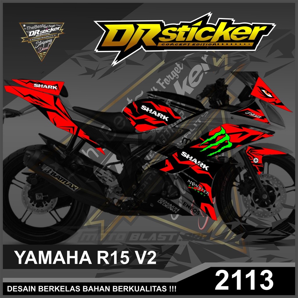 Jual Sticker Striping Variasi List R15 V2 Sticker Striping Murah R15 ...