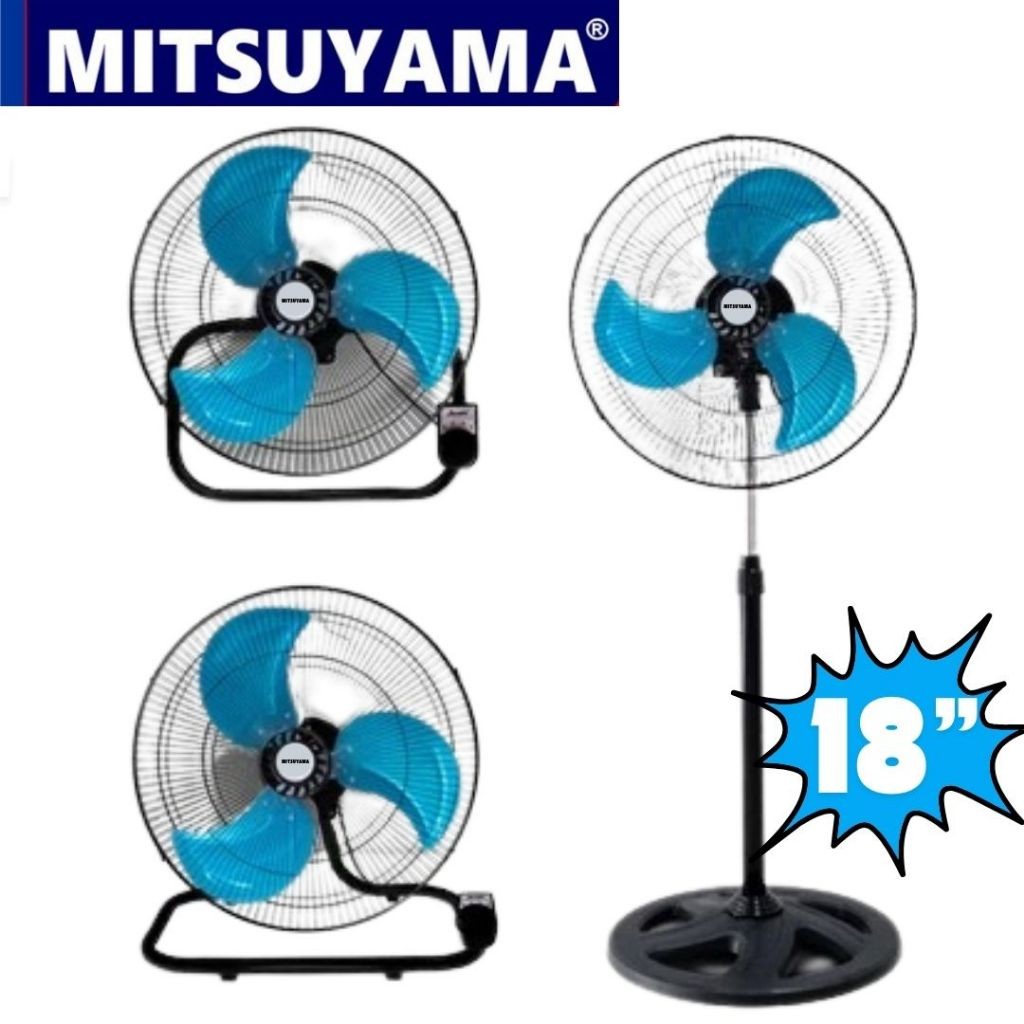 Jual MITSUYAMA STAND FAN 5 KIPAS 3 IN 1 KIPAS ANGIN BERDIRI 18 INCH ...