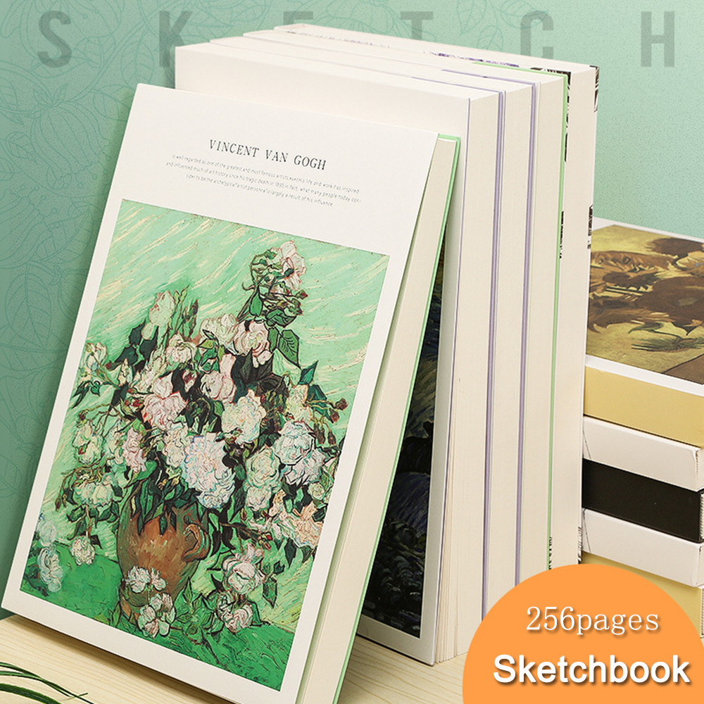 Jual [READY] Blank Lukisan Sketch Book 256pages Buku Sketsa Van Gogh ...