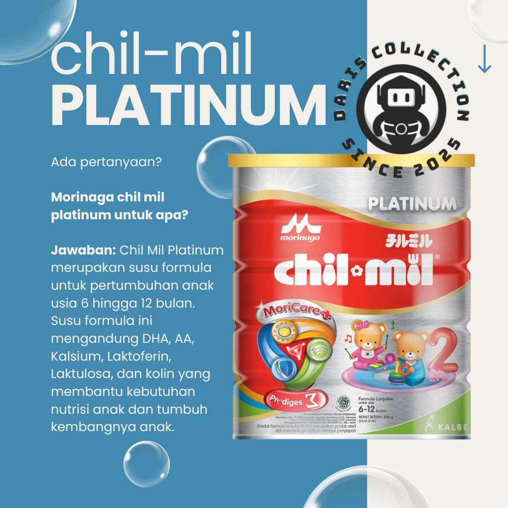 Jual Morinaga Chil Mil Platinum 400 Gram Untuk 6 Sampai 12 Bulan Tahap ...