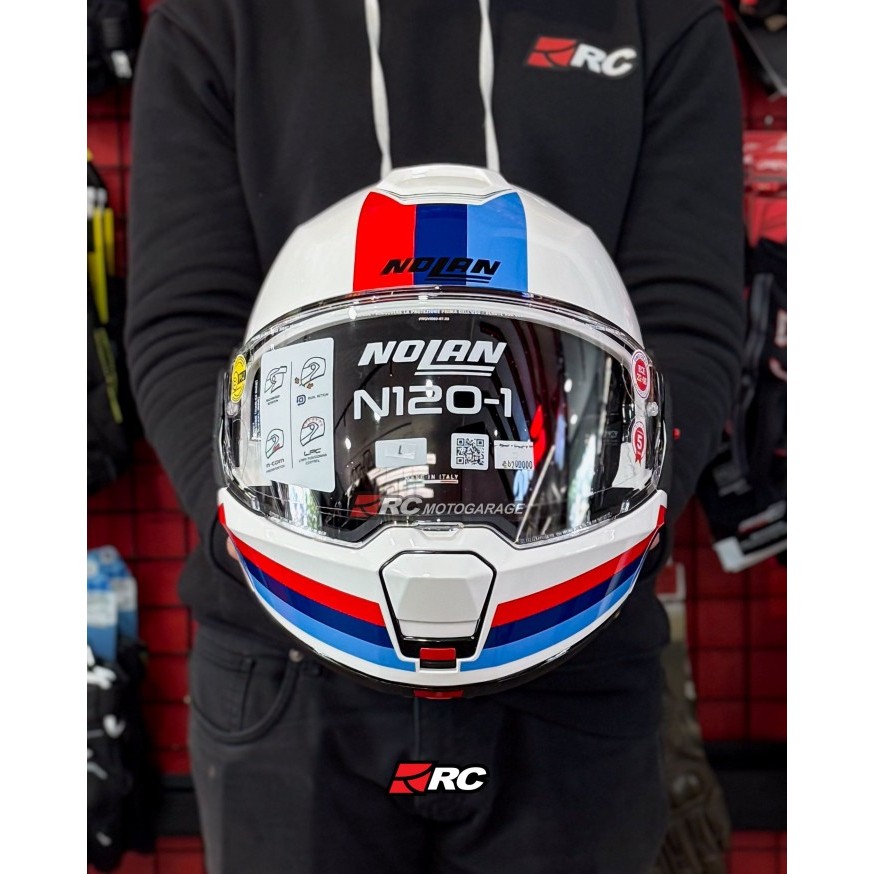 Jual Helm Motor Modular - Nolan N120-1 Lineo 347 Original | Shopee ...