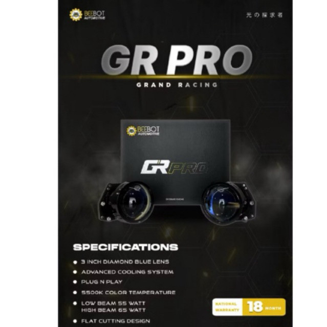 Jual Beebot GR PRO / Projie Mobil /PROJECTOR BILED 3" LASERLED PNP H4 ...