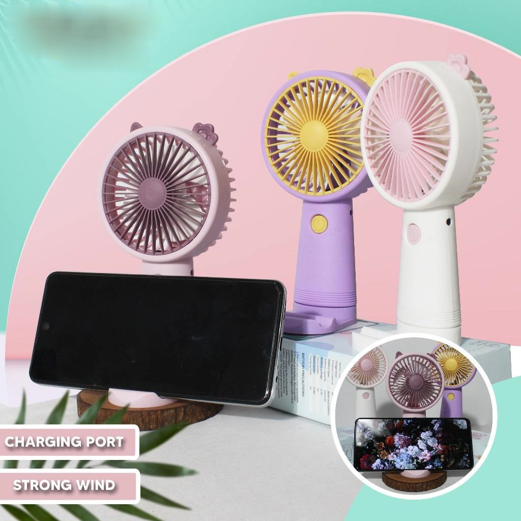 Jual Kipas Angin Mini Kuping Portable Kipas Mini USB Genggam Hand Mini ...