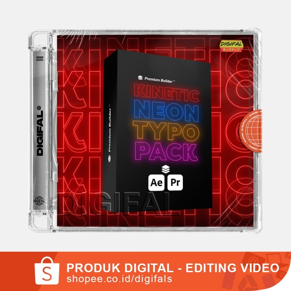 Jual Premium Builder Kinetic Neon Typo Pack - Premiere Pro & After ...