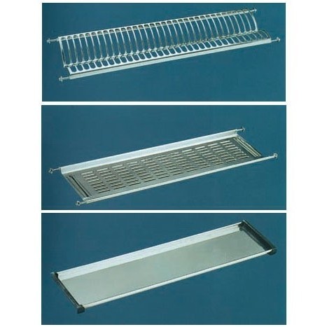 Jual (80cm) Rak Piring & Gelas Stainless Steel Kitchen Kabinet Dish ...