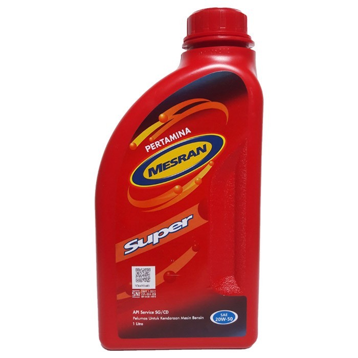 Jual Oli Mesran Super 0.8L & 1L Sae 20W-50 800ml & 1 liter motor oil ...