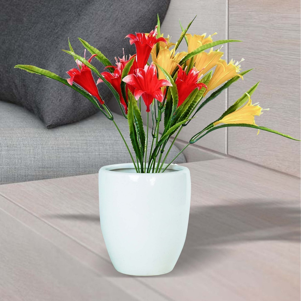 Jual ACC TEROMPET PLASTIK X7 / BUNGA LILY / BUNGA ARTIFICIAL LILY BAHAN ...