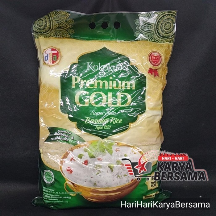 Jual BERAS PREMIUM GOLD SUPER SELLA BASMATI RICE 5KG | Shopee Indonesia