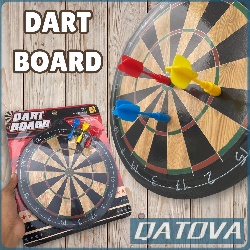 Jual QATOVA MAGNETIC DART GAME PAPAN DART PANAH MAGNET PANAH PANAHAN ...