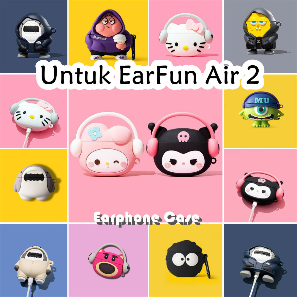 Jual 【inovasi】Untuk EarFun Air 2 Case Casing Trendi Kartun Soft ...