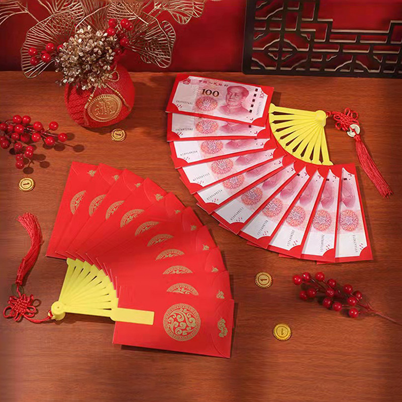 Jual Amplop Angpao Kipas / Angpau Kipas Lipat Barongsai Unik, Praktis ...