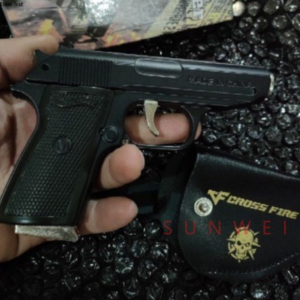 Jual PISTOL KOREK API SILVER SQ-1106 PLUS PAJANGAN/ KOREK API GAS ISI ...