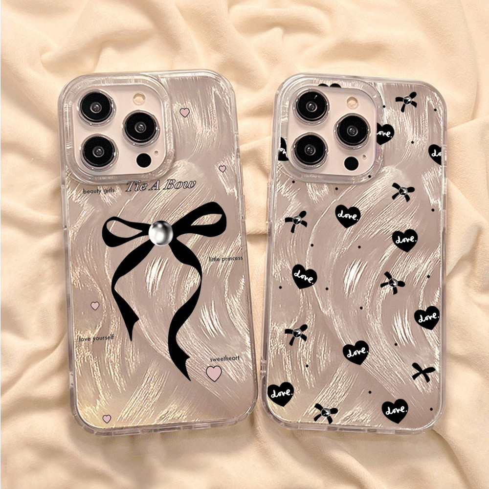 Jual Simple black bow Case For Infinix Smart 9 Note 40Pro Hot50i 40 Pro ...