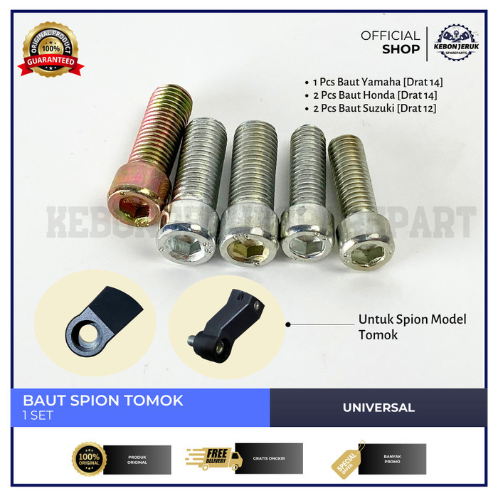 Jual Baut Spion Tomok Universal 1 Set Premium Quality | Shopee Indonesia
