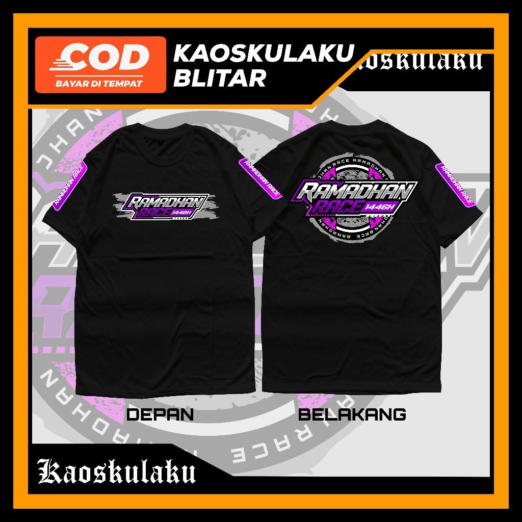 Jual TSHIRT RAMADHAN RACE VOL 6 ATAU KAOS DISTRO RACING BAHAN KATUN CVC ...