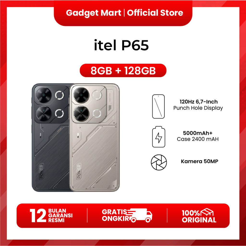 Jual Itel P65 4G 8/128GB - Garansi Resmi | Shopee Indonesia