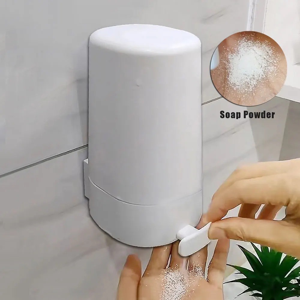 Jual Portable Soap Dish Holder Wall-mounted Soap Powder Grinder Box ...