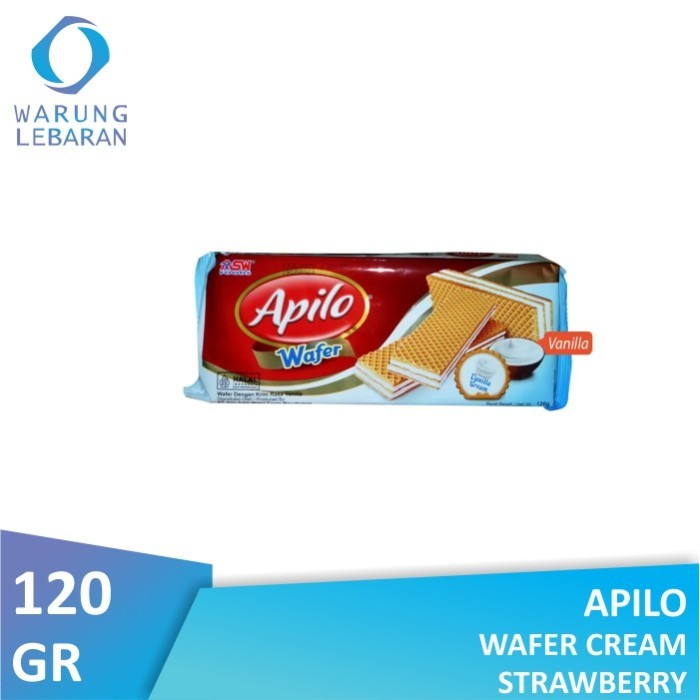 Jual Apilo Wafer Cream Vanilla 120gr | Shopee Indonesia